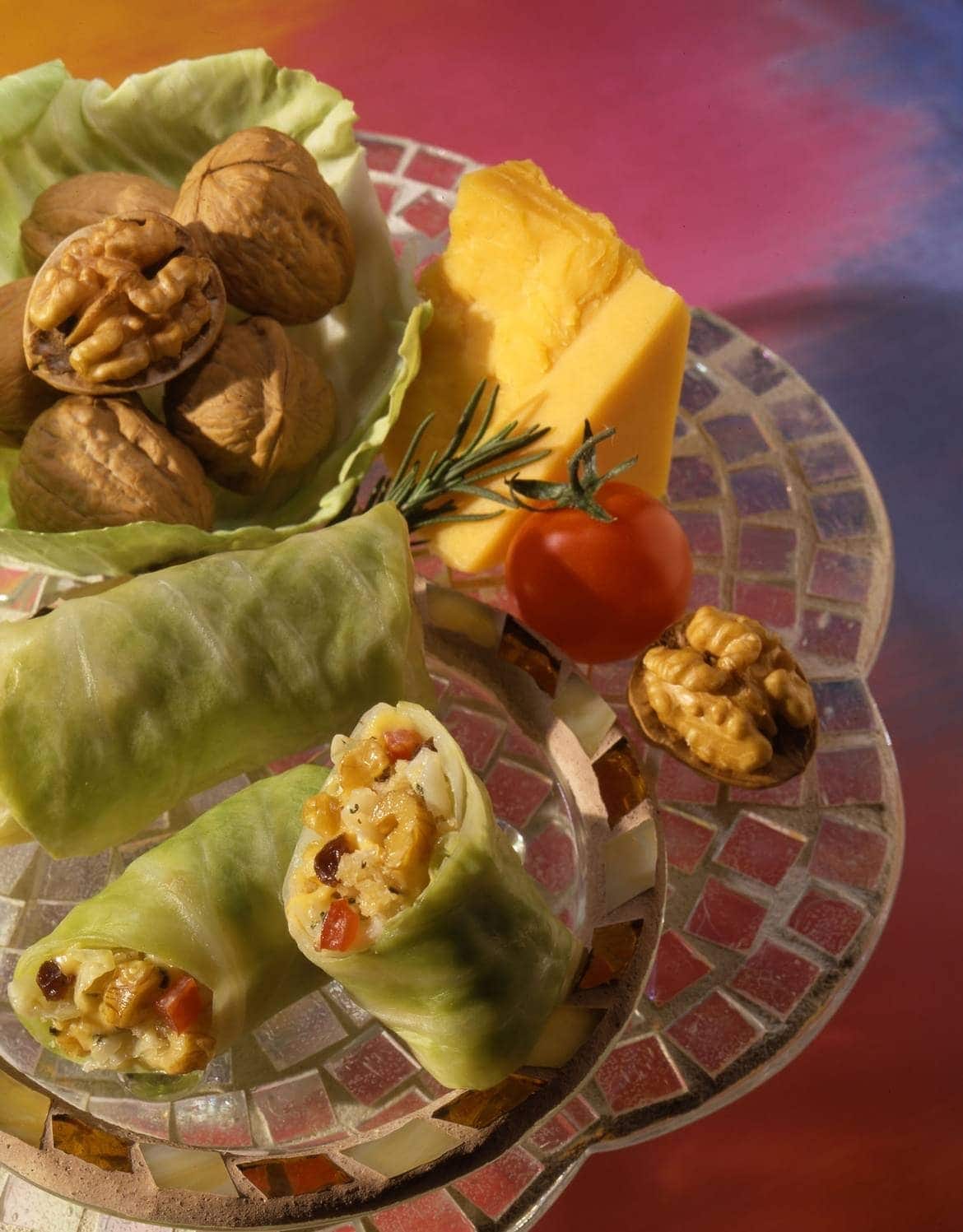Mini Cheese & Walnut Cabbage Rolls - California Walnuts