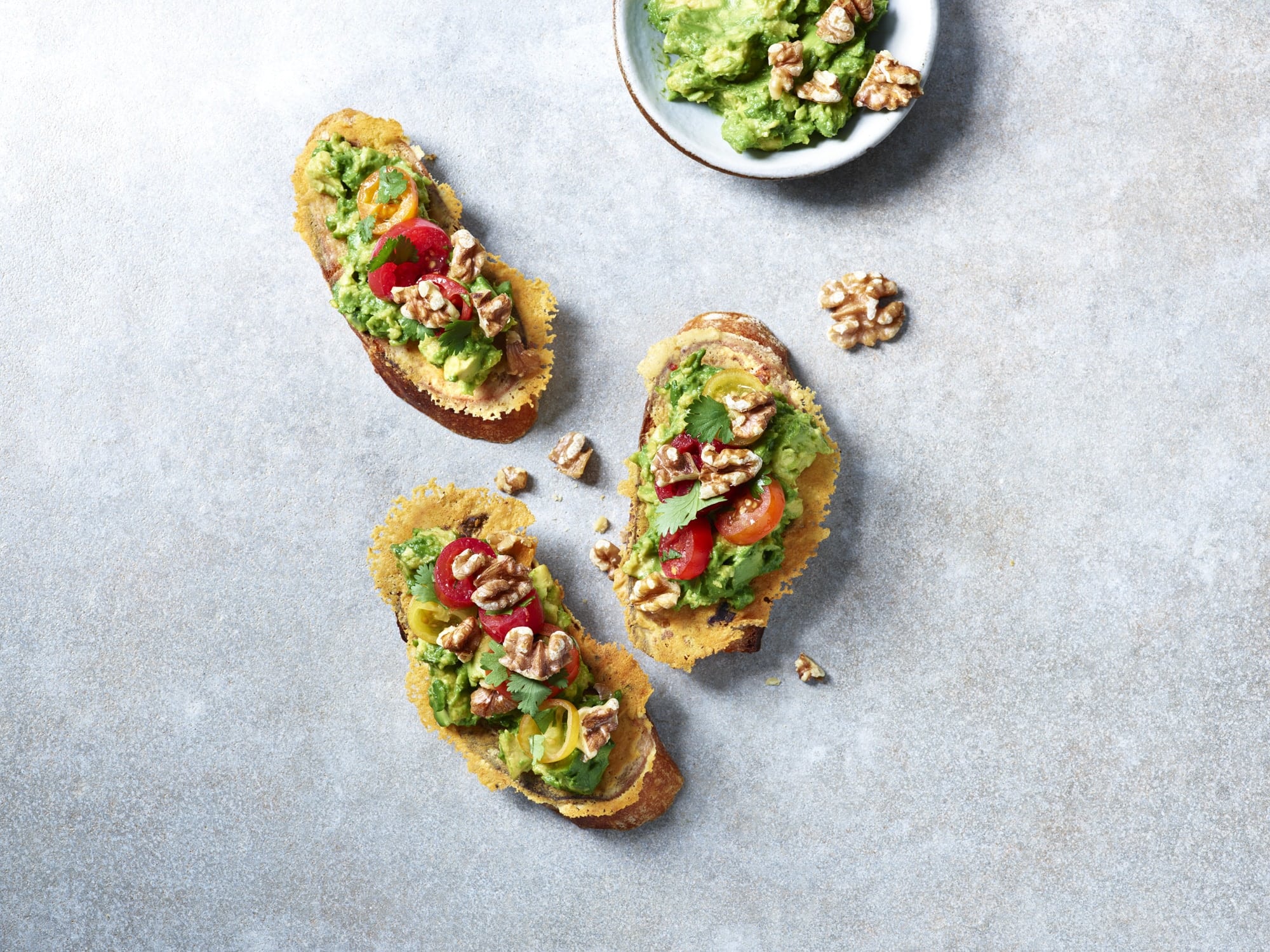Walnut Cheese Crostini - California Walnuts