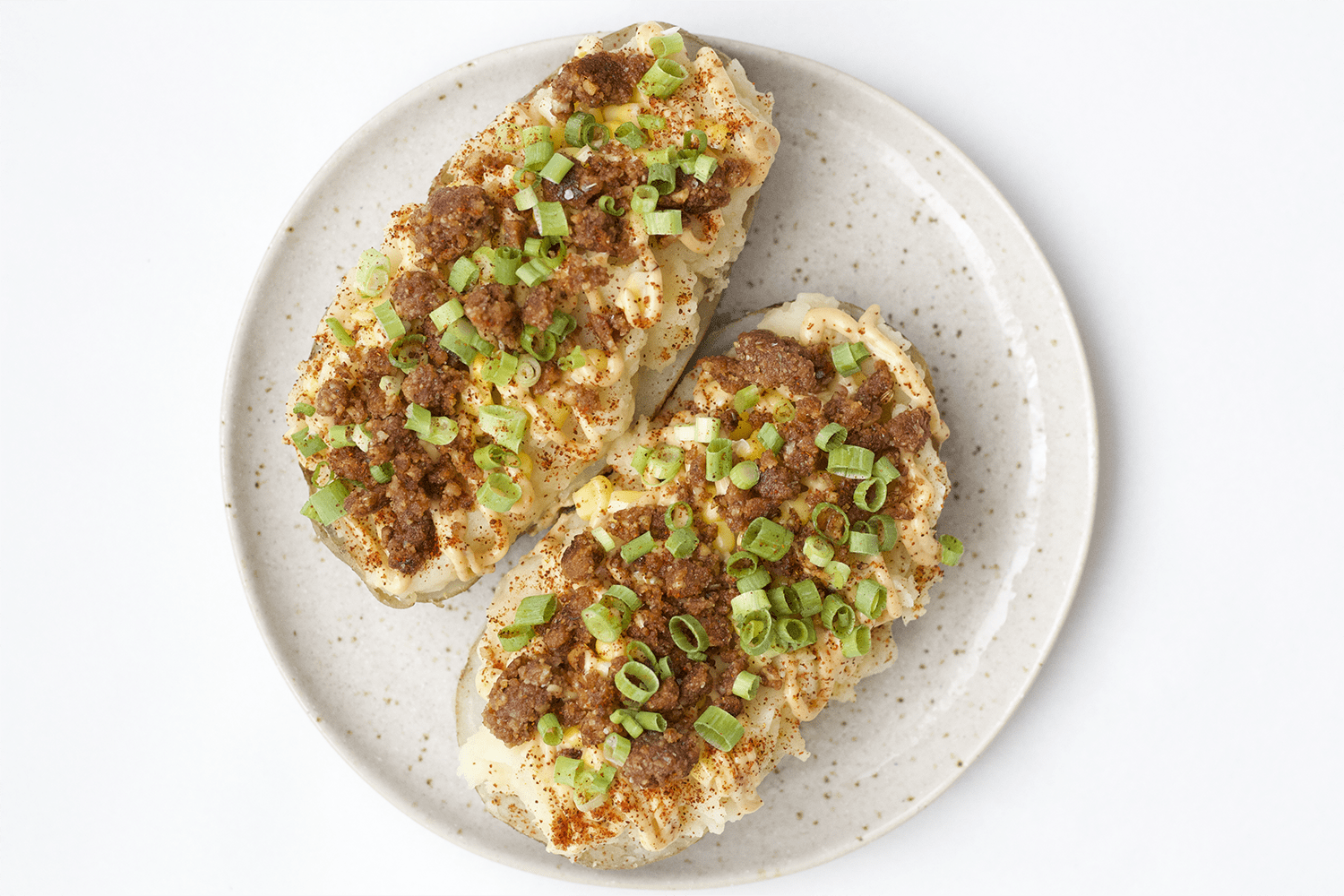 Fully Loaded Vegan Elote Potato with California Walnut "Chorizo ...