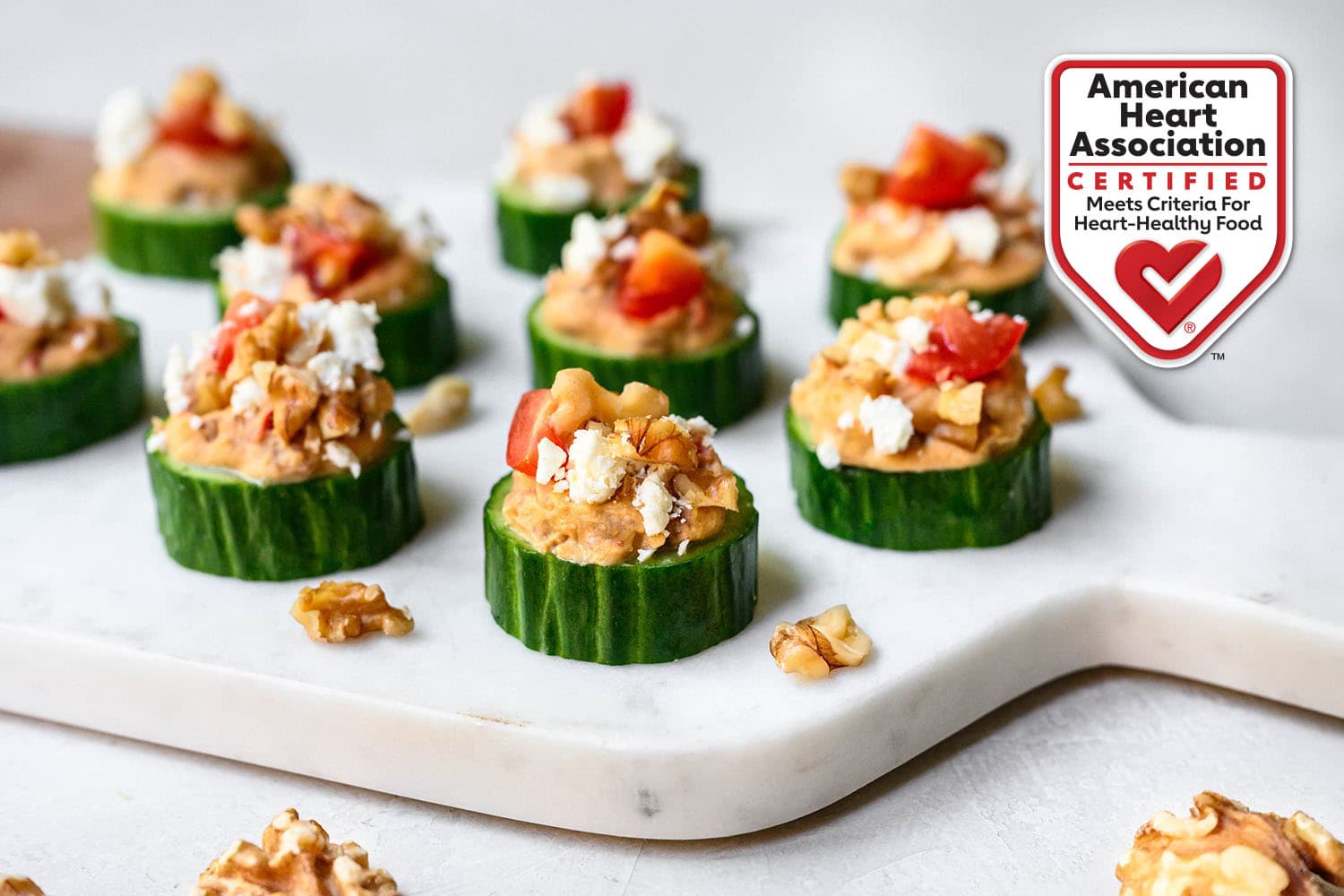 Greek Cucumber Walnut Bites - California Walnuts