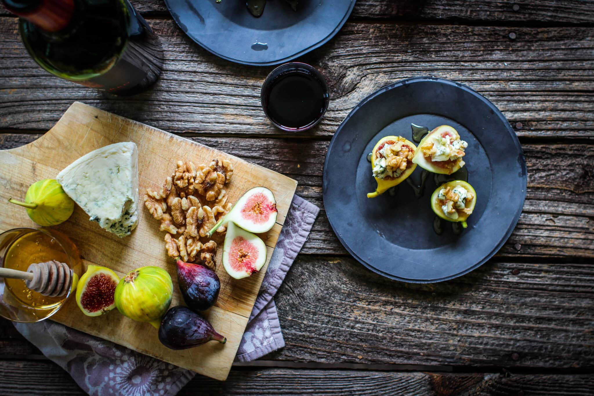 Blue Cheese + Walnut Stuffed California Figs - California Walnuts